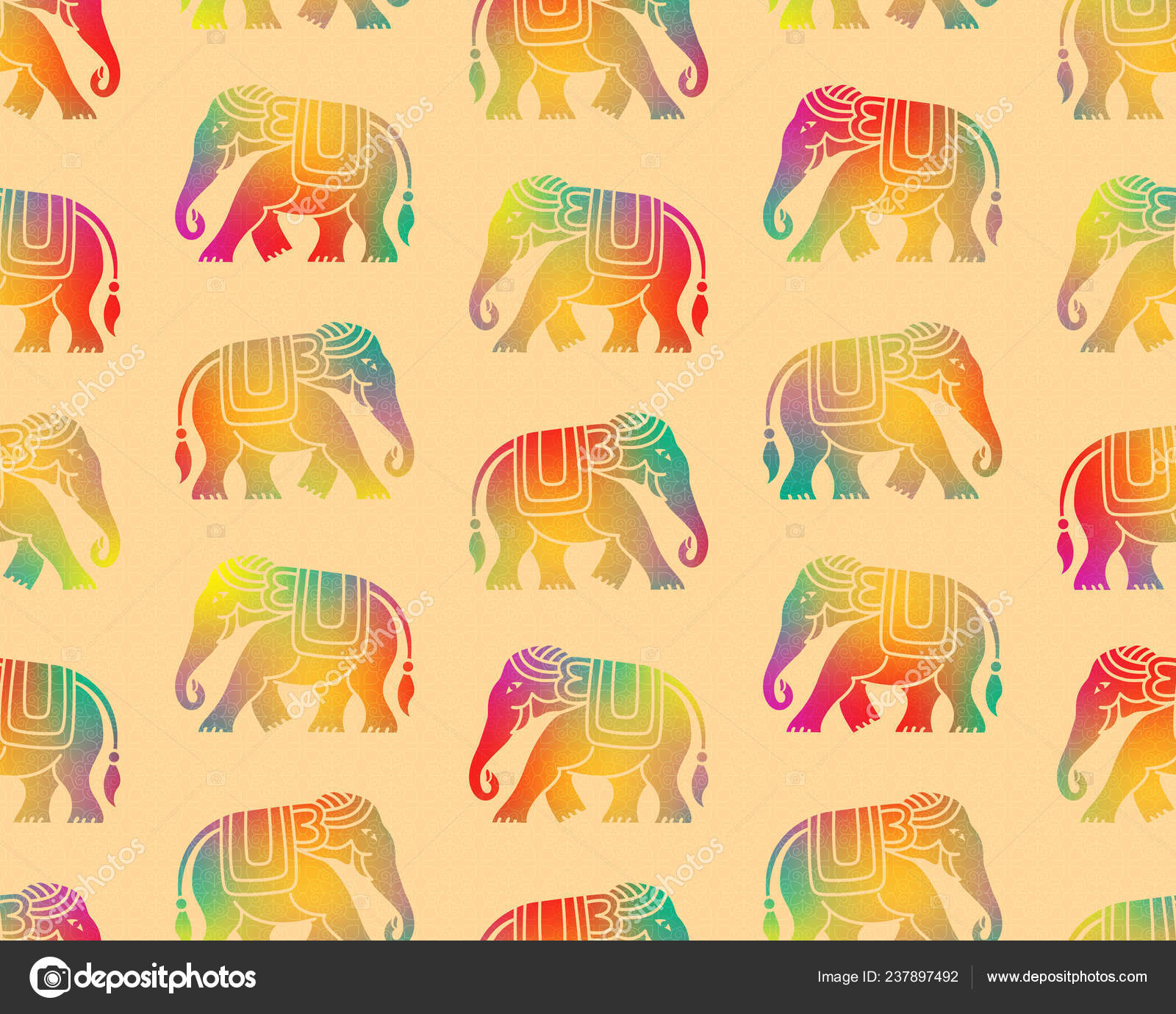 Indian Elephant Background Patterns
