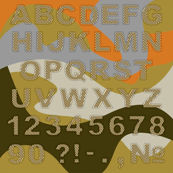 Alphabet Colorful Bold Letters Polygonal Effect Stock Vector Image by ...