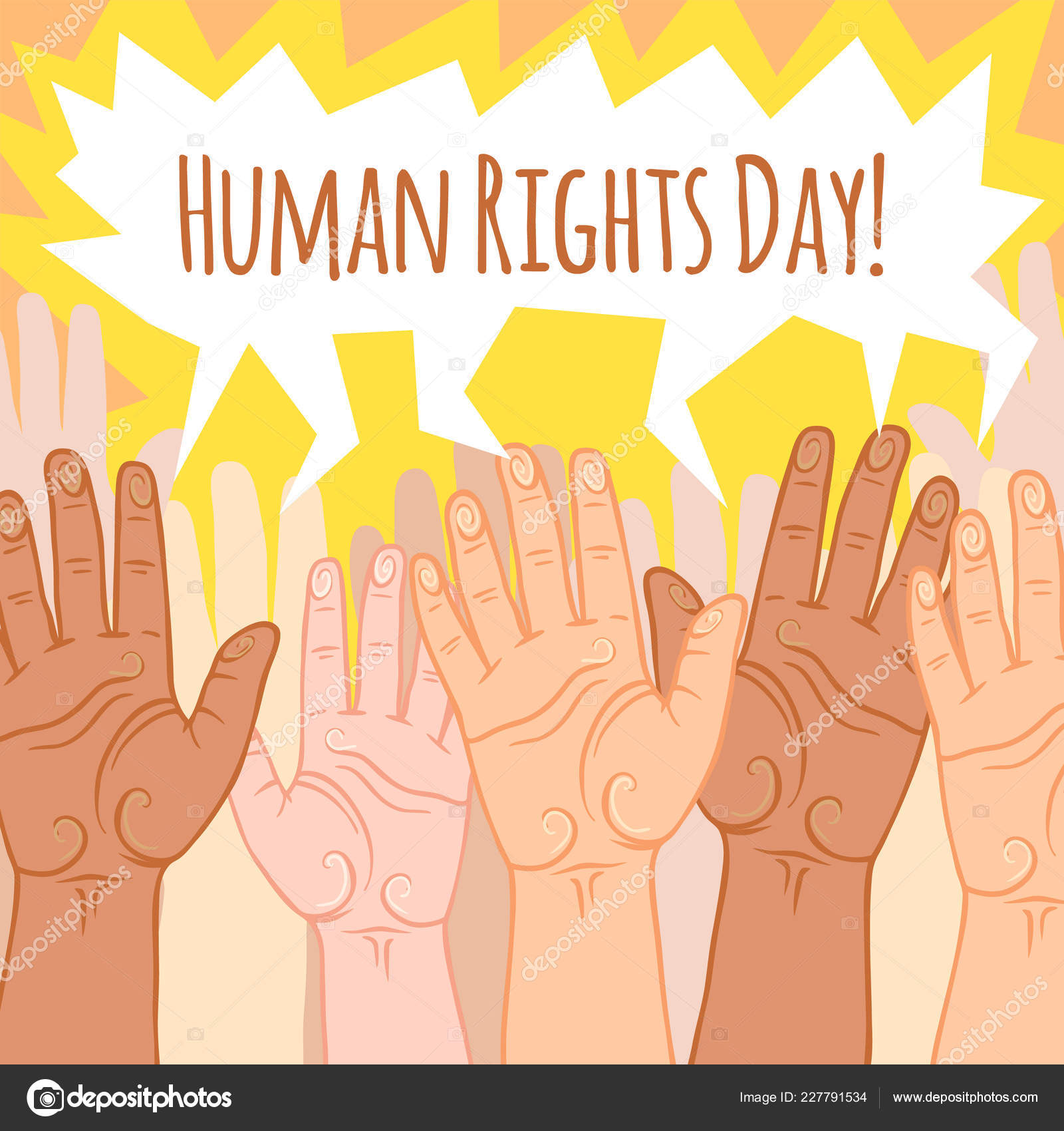 Nice and beautiful abstract for Human Rights Day background with nice ...