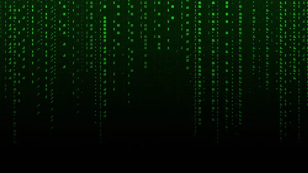 Green Matrix Background Falling Numbers Screen Technology Stream Binary Code Stock Vector by ...