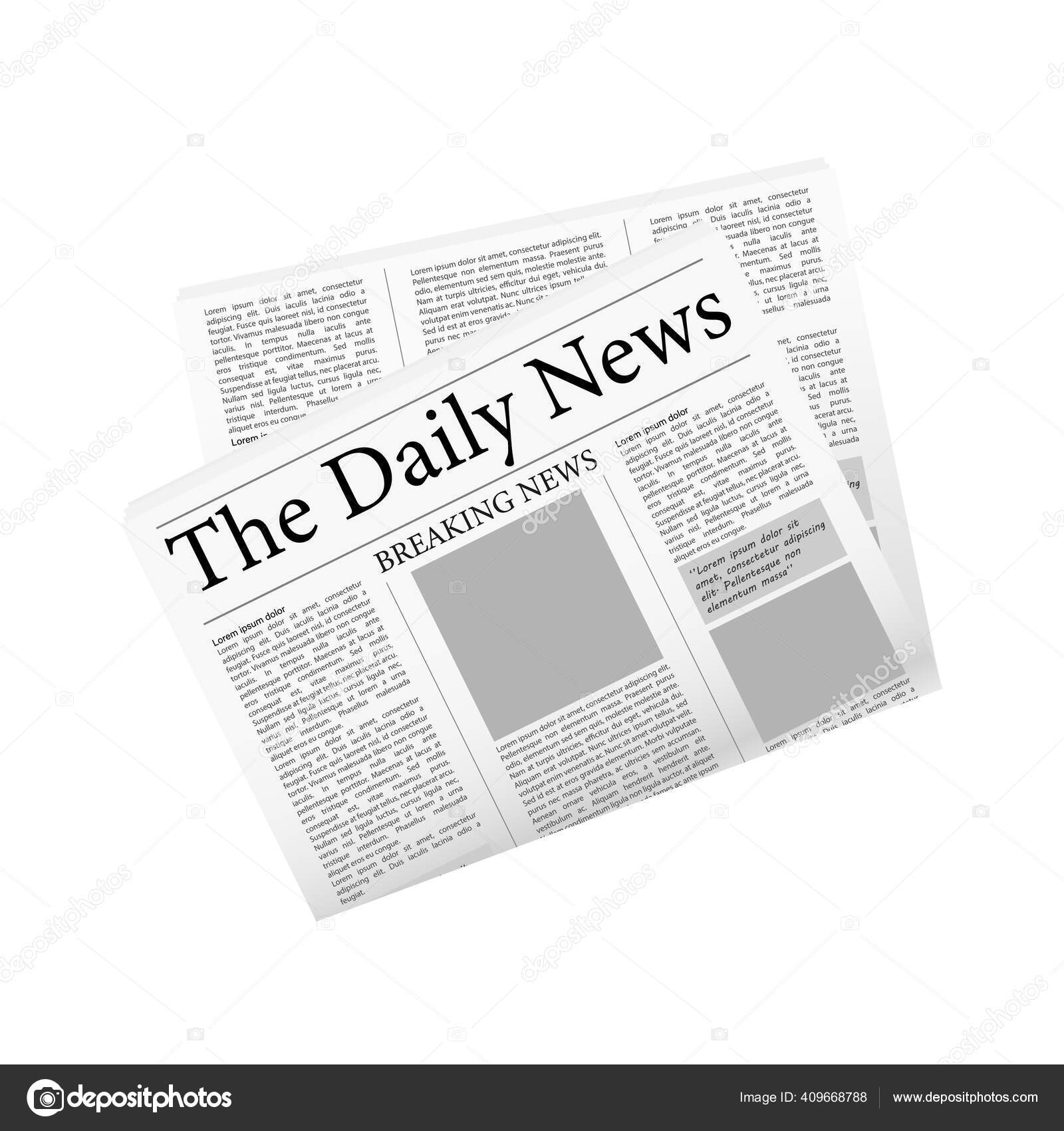 Periódico Gran Diseño Para Cualquier Propósito Diseño Impresión ...