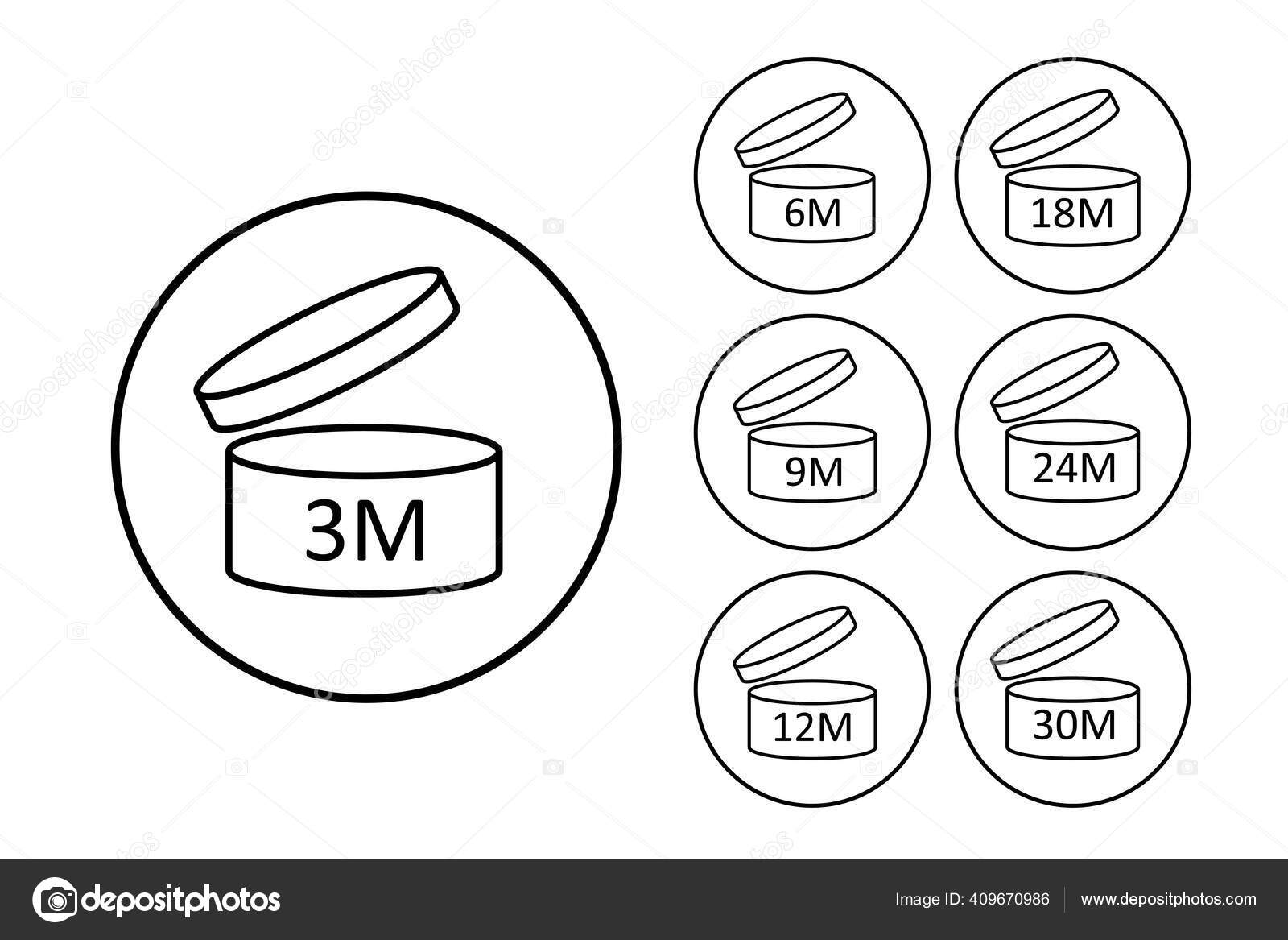 Pao Símbolo Cosméticos Período Después Del Símbolo Apertura Mejor Antes ...