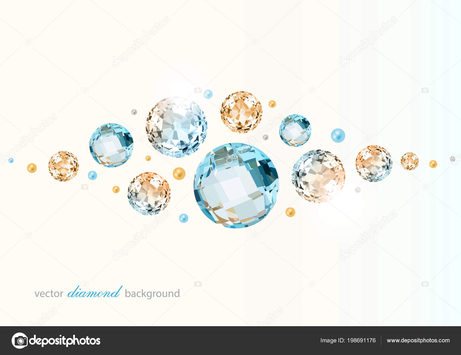 Abstract Background Diamonds Pearls Stock Vector Image by ©ataly123 ...