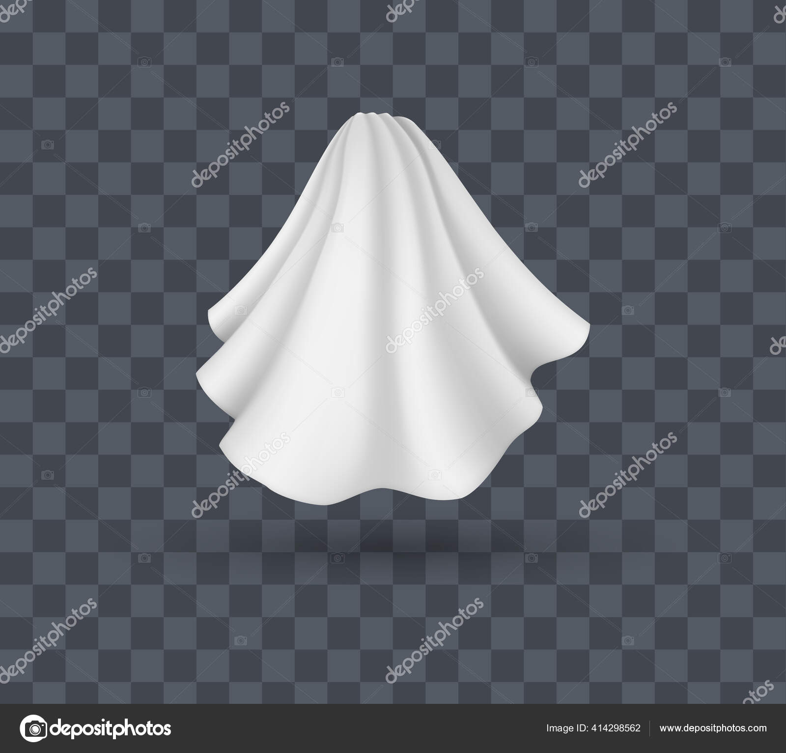 Draped Table Covers Big Realistic Pair Hanging Napkin Tablecloth ...