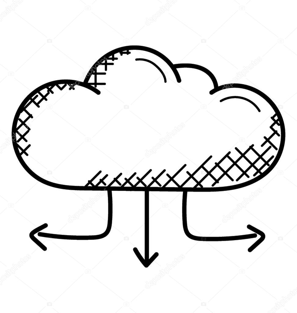 Diagrama Red Computación Nube Vector de stock por ©creativestall 197008836