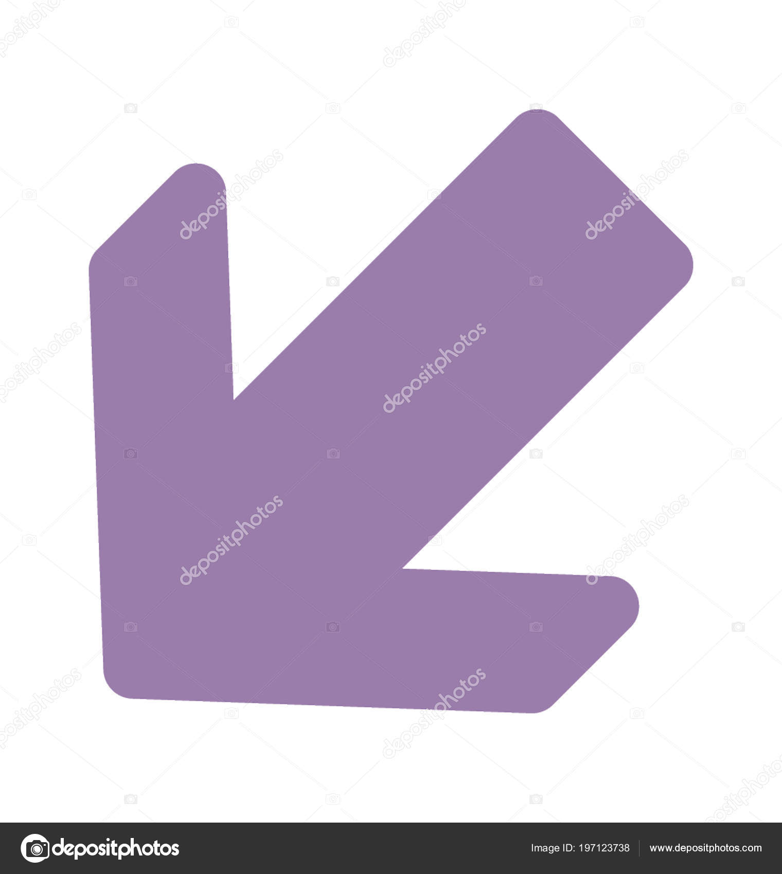 Indicator Arrow Showing Left Direction Stock Vector Image by ...