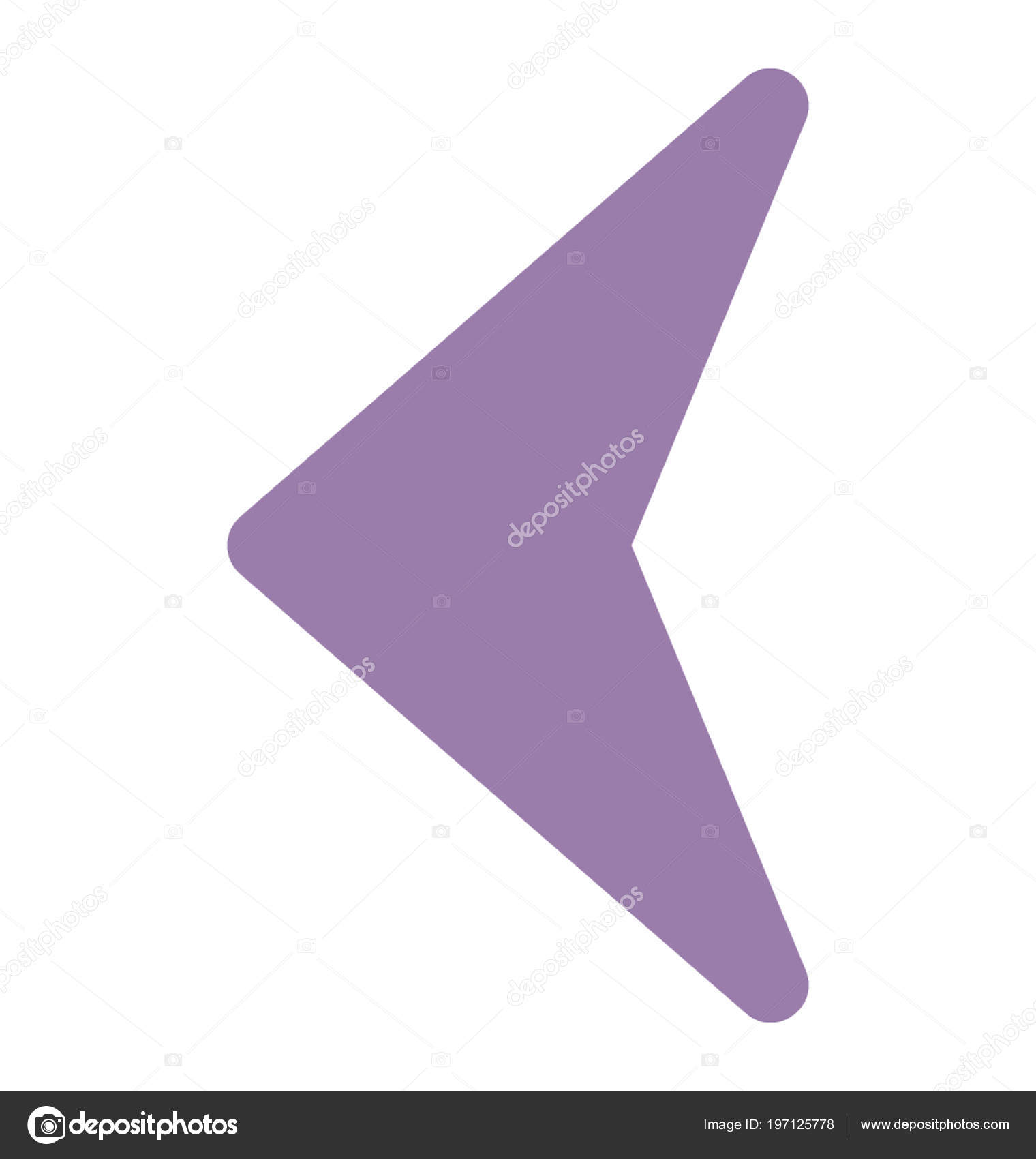 Arrow Indicating Right Direction Scroll Left Arrow Stock Vector Image ...