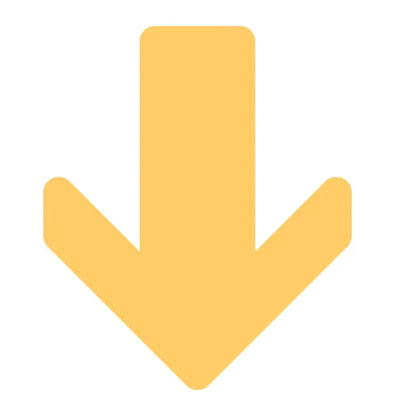 Arrow Indicating Downward Direction Arrow Stock Vector Image by ...