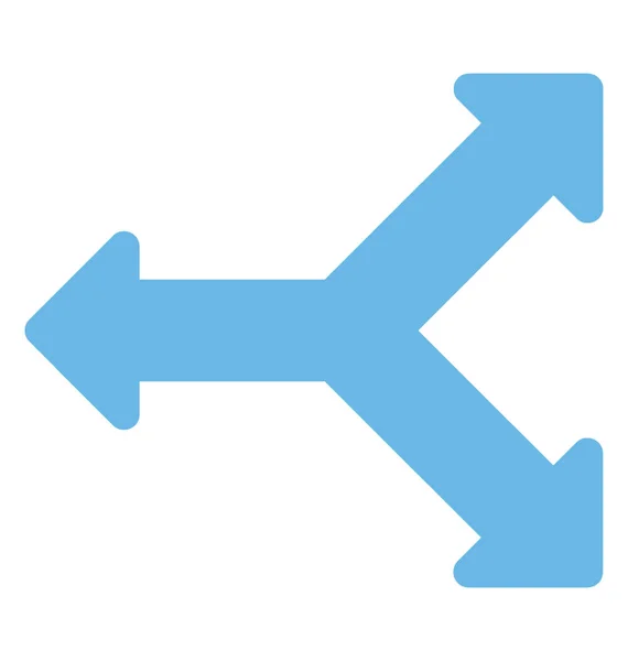 Three Way Junction Three Way Intersection Road Sign Stock Vector Image ...