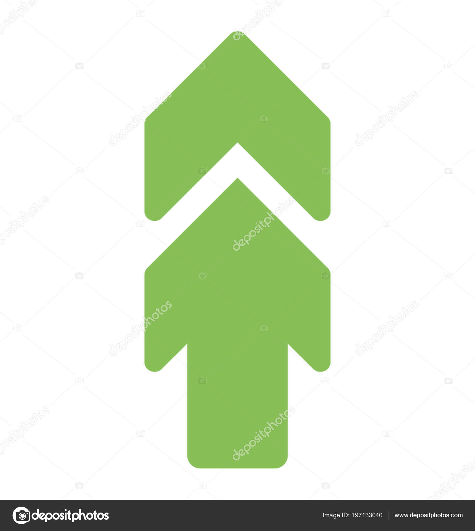 Arrow Indicating Upward Direction Arrow Stock Vector by ©creativestall ...