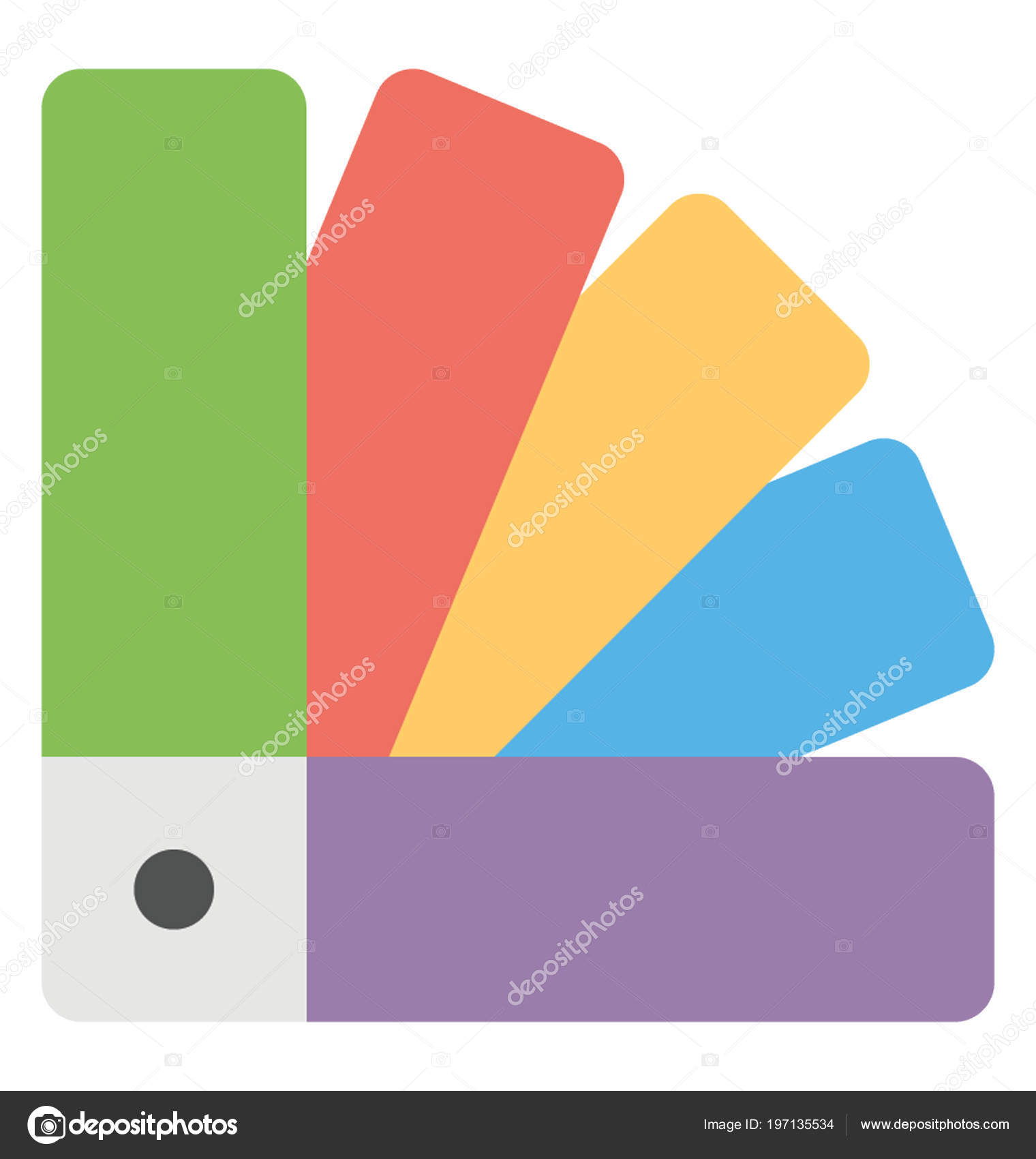 Different Colors Paint Samples Paint Swatches Stock Vector Image by ...