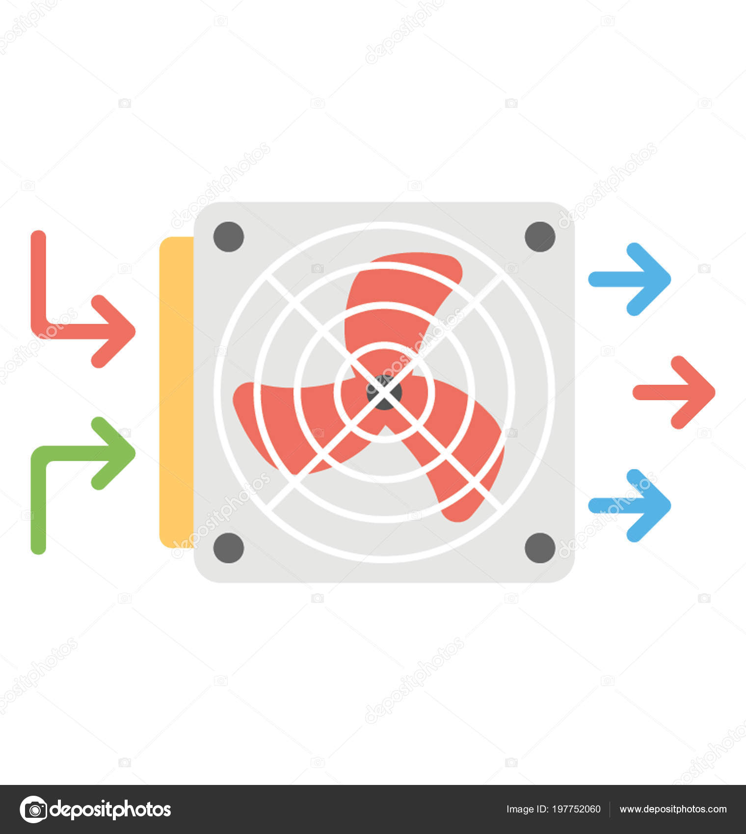 Cute Icon Fan Arrows Pointing Same Direction Giving Visual Icon Stock ...
