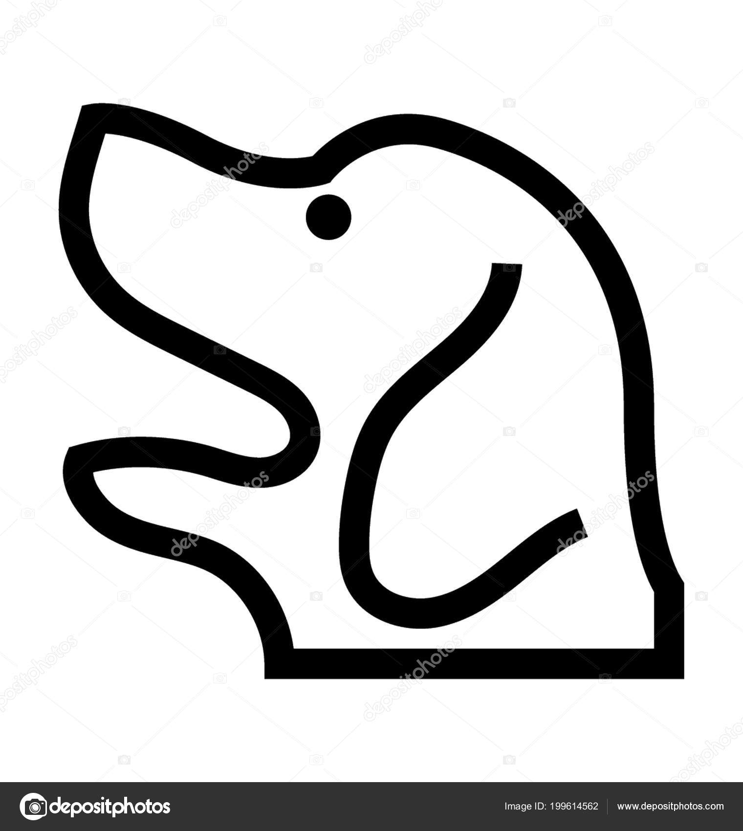 Perro Plano Vector Icono Vector de stock por ©creativestall 199614562