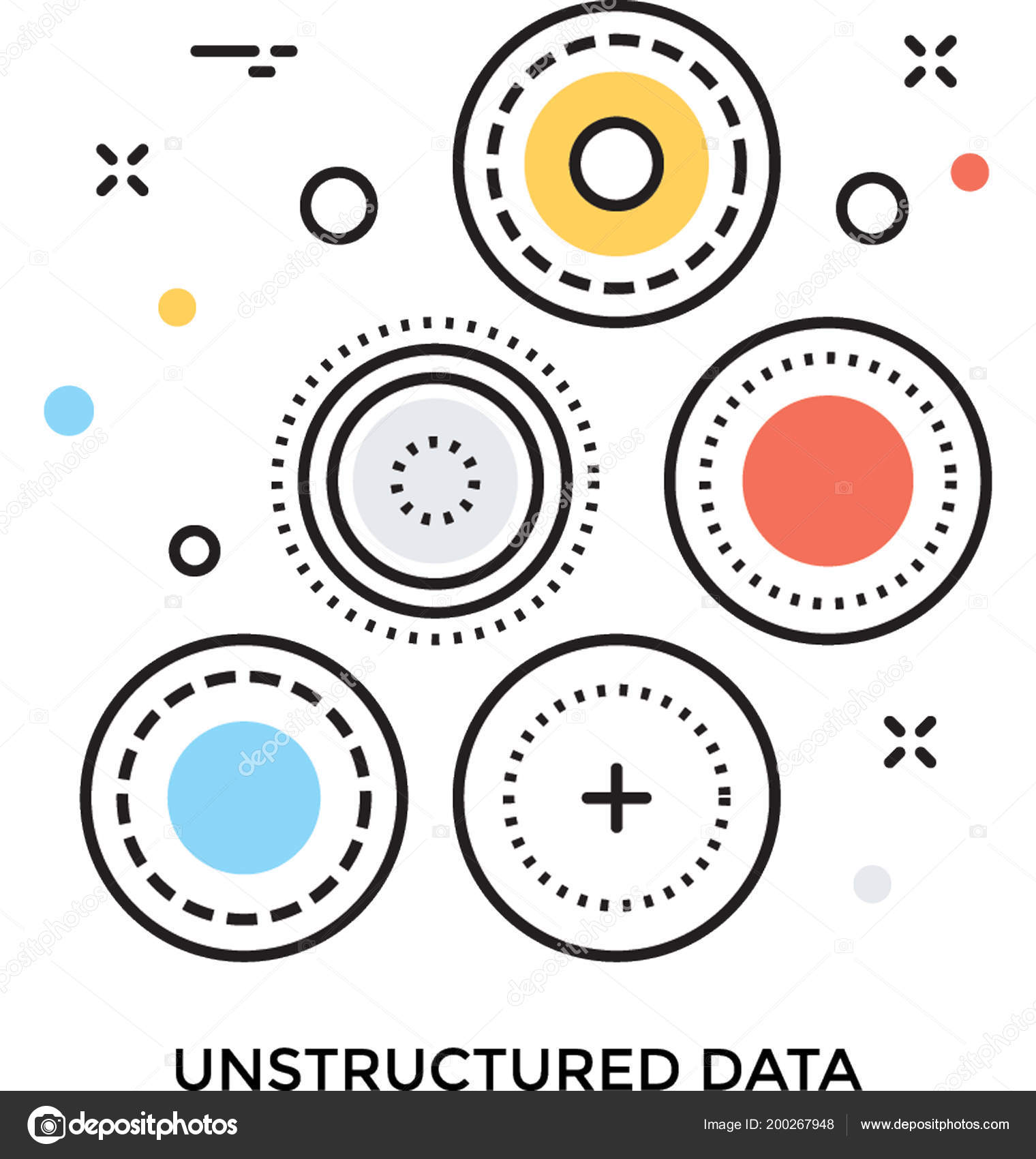 Unrestricted Data Flat Vector Icon Stock Vector by ©creativestall 200267948