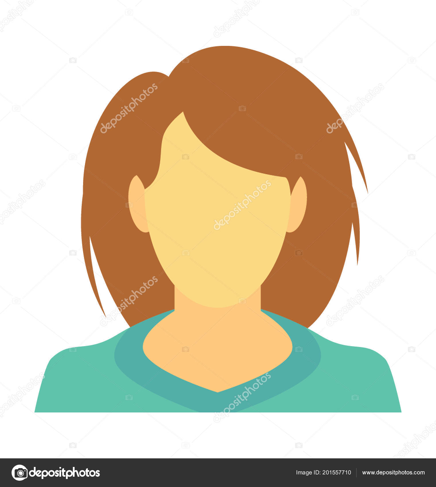 Lady Servant Vector Color Icono Vector de stock #201557710 de ...