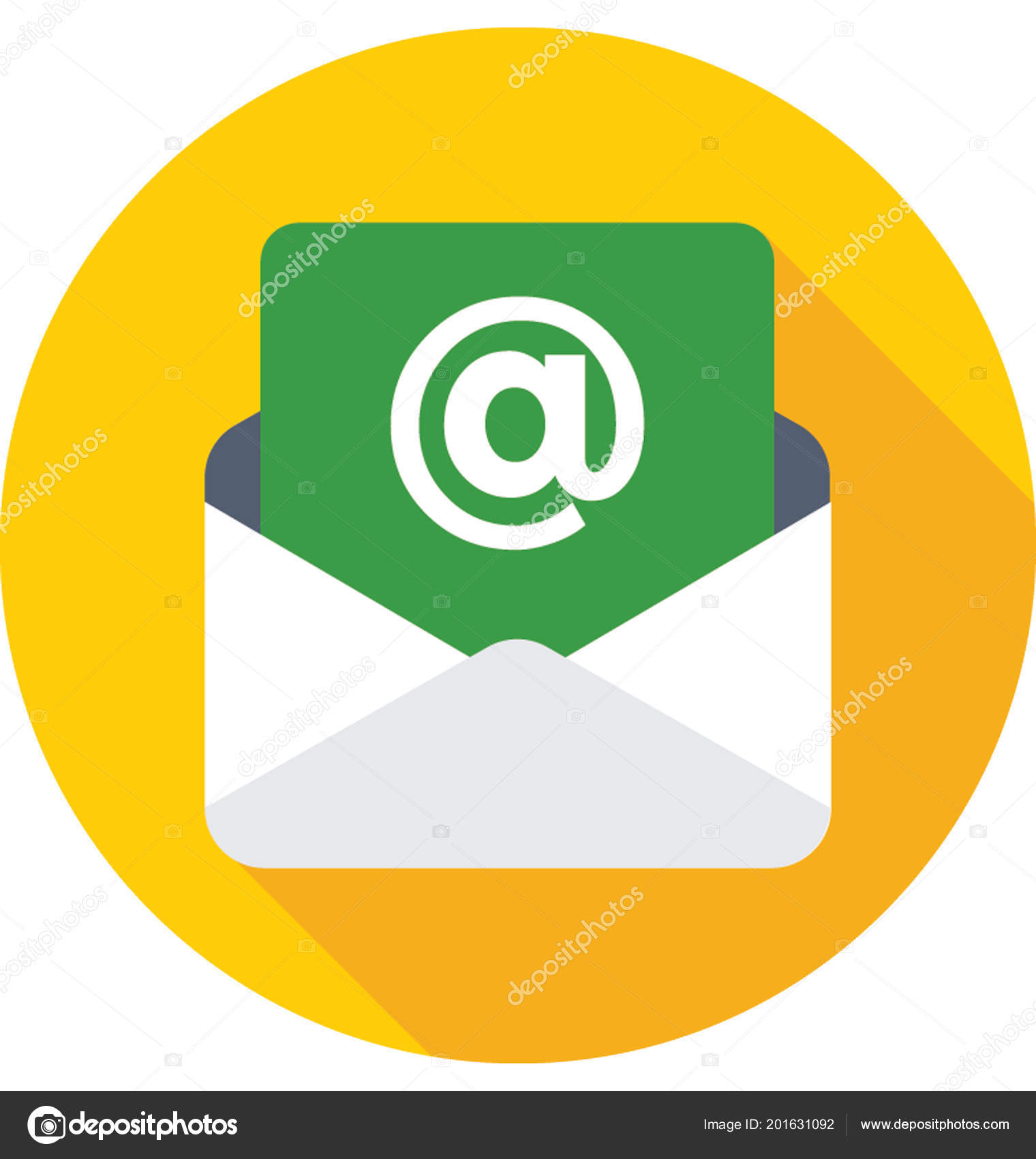 Email Colored Vector Icon Stock Vector by ©creativestall 201631092