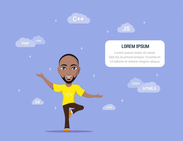 Programmer man character Stock Vector Image by ©Den.the.Grate@gmail.com ...