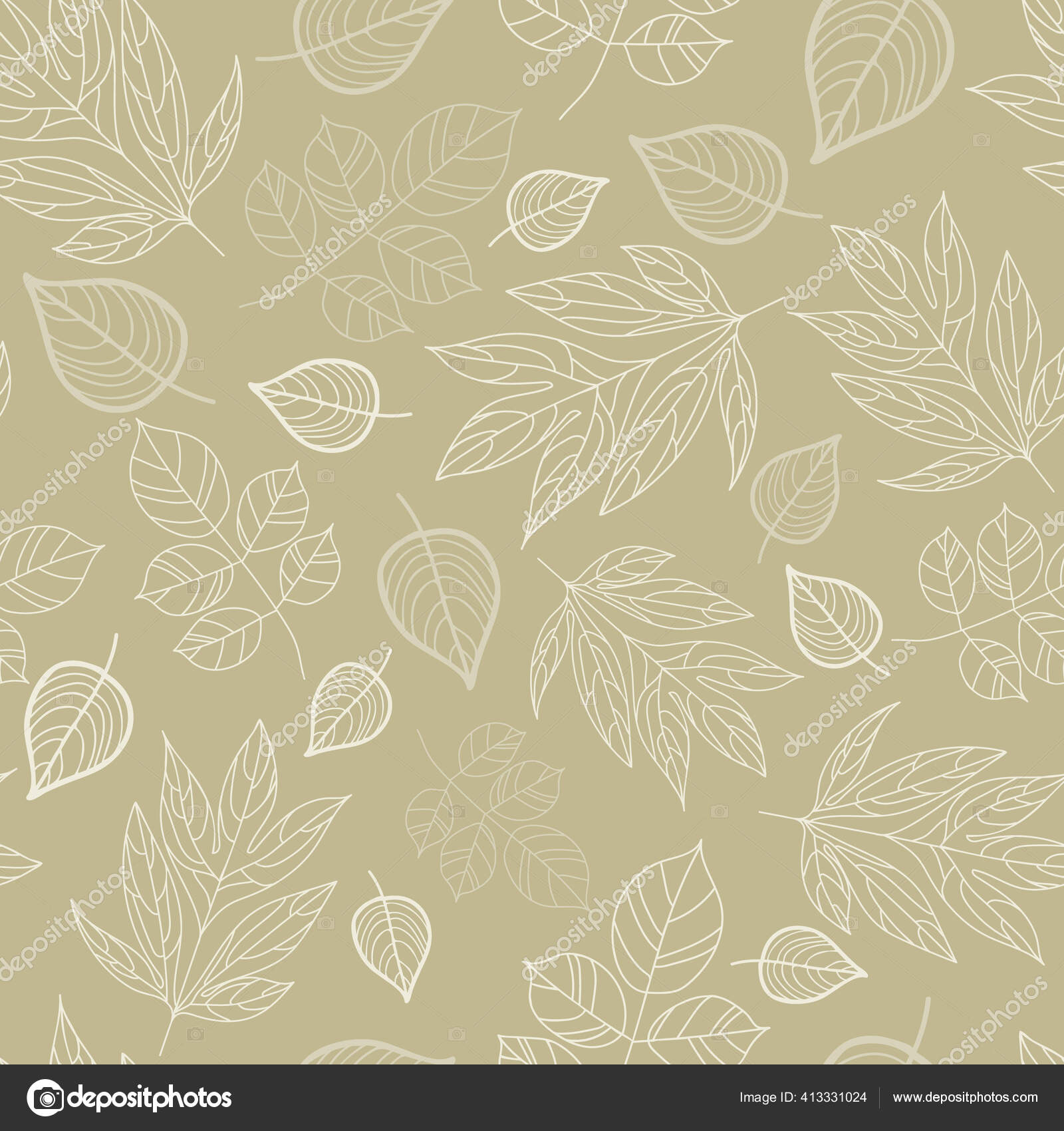 Green Leaf Background Repeating
