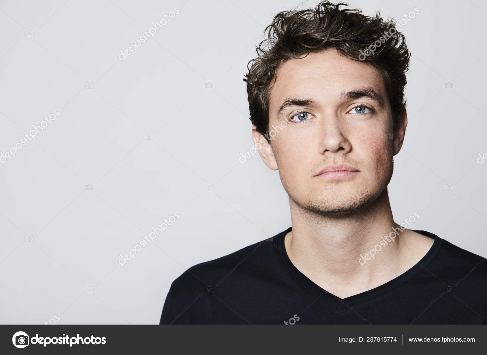 Portrait Serious Handsome Man Studio Stock Photo by ©sanneberg 287815774 Portrait Serious Handsome Man Studio Stock Photo by ©sanneberg 287815774