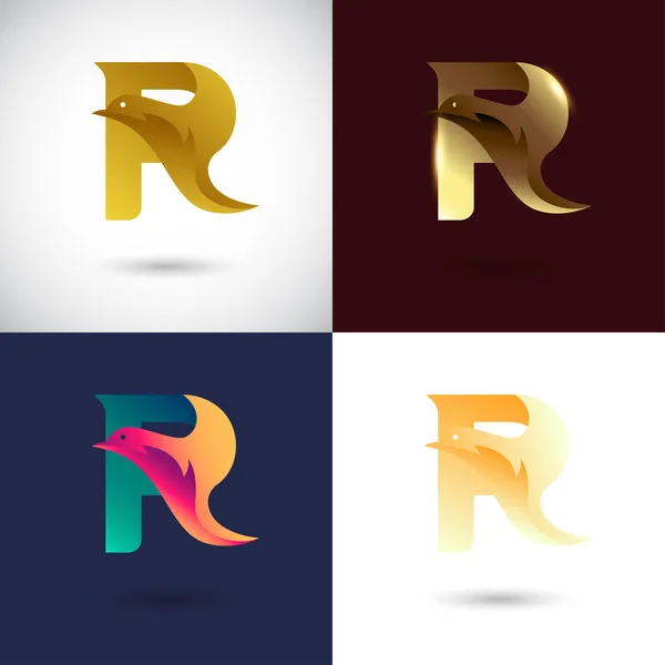 Ri logo design imágenes de stock de arte vectorial | Depositphotos