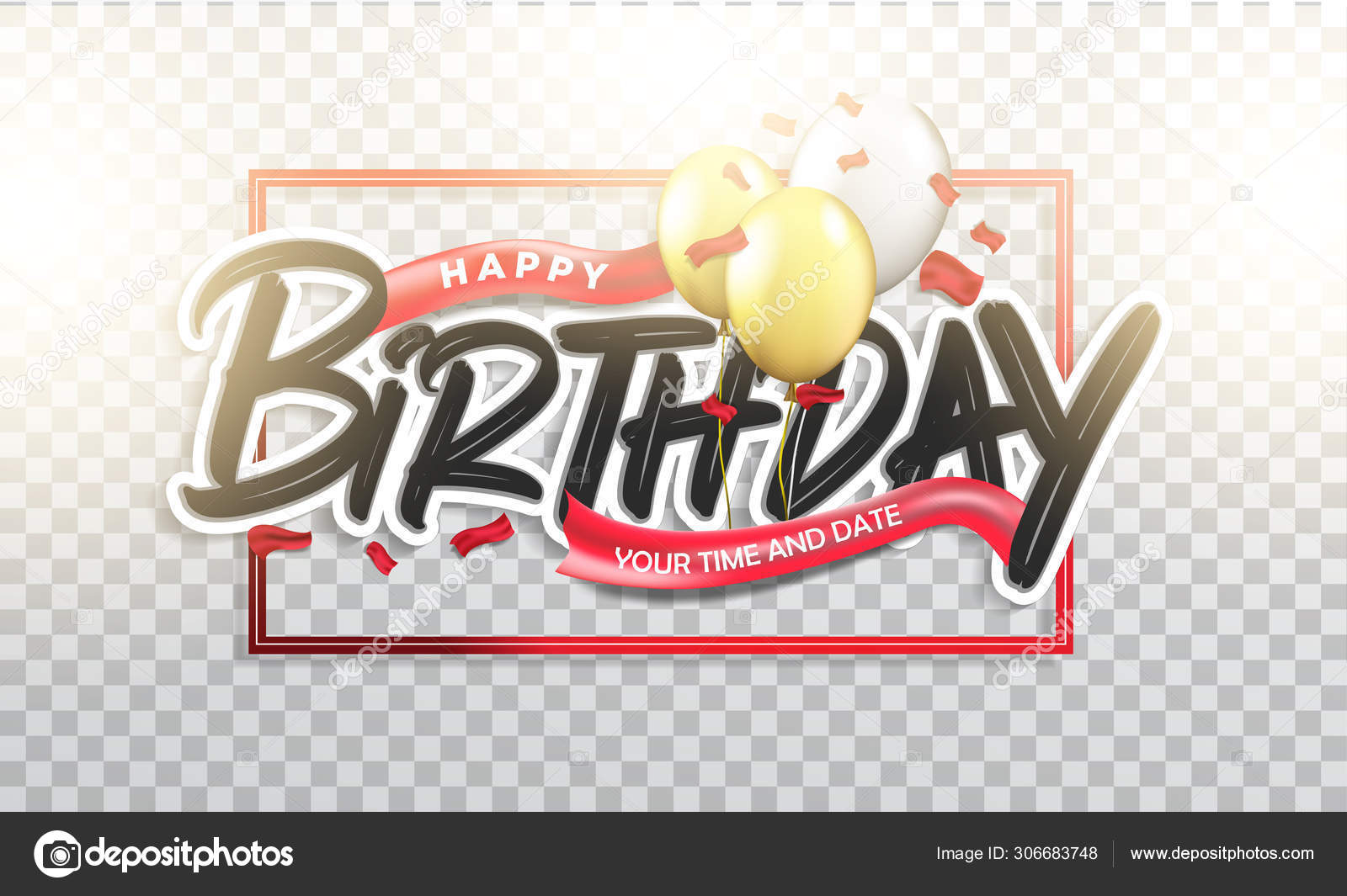 Feliz Cumpleaños Diseño de vectores tipográficos para tarjeta de ...