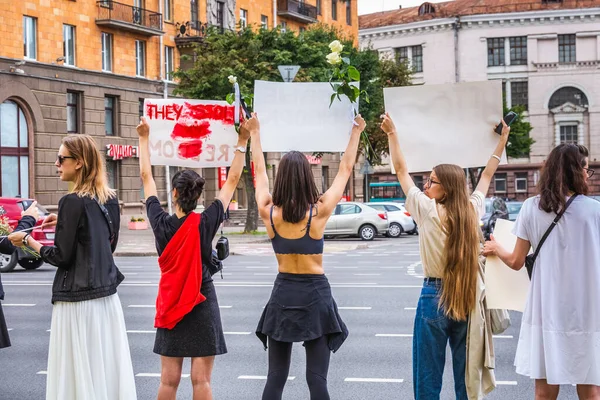 Beautiful women protest Stock Photos, Royalty Free Beautiful women ...