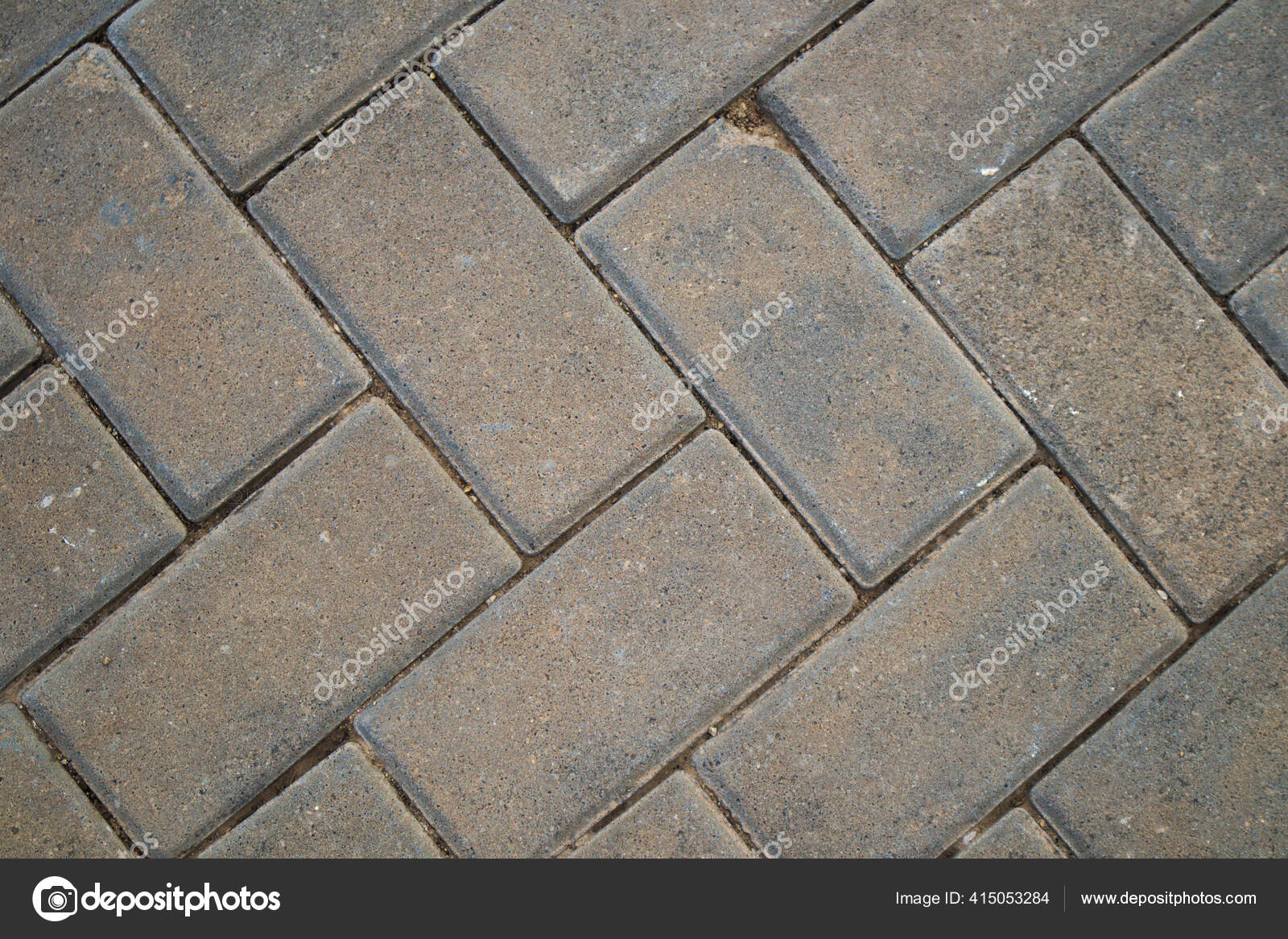 Bricks Form Diagonal Tessellation Ground Walkway City — Stock Photo ...