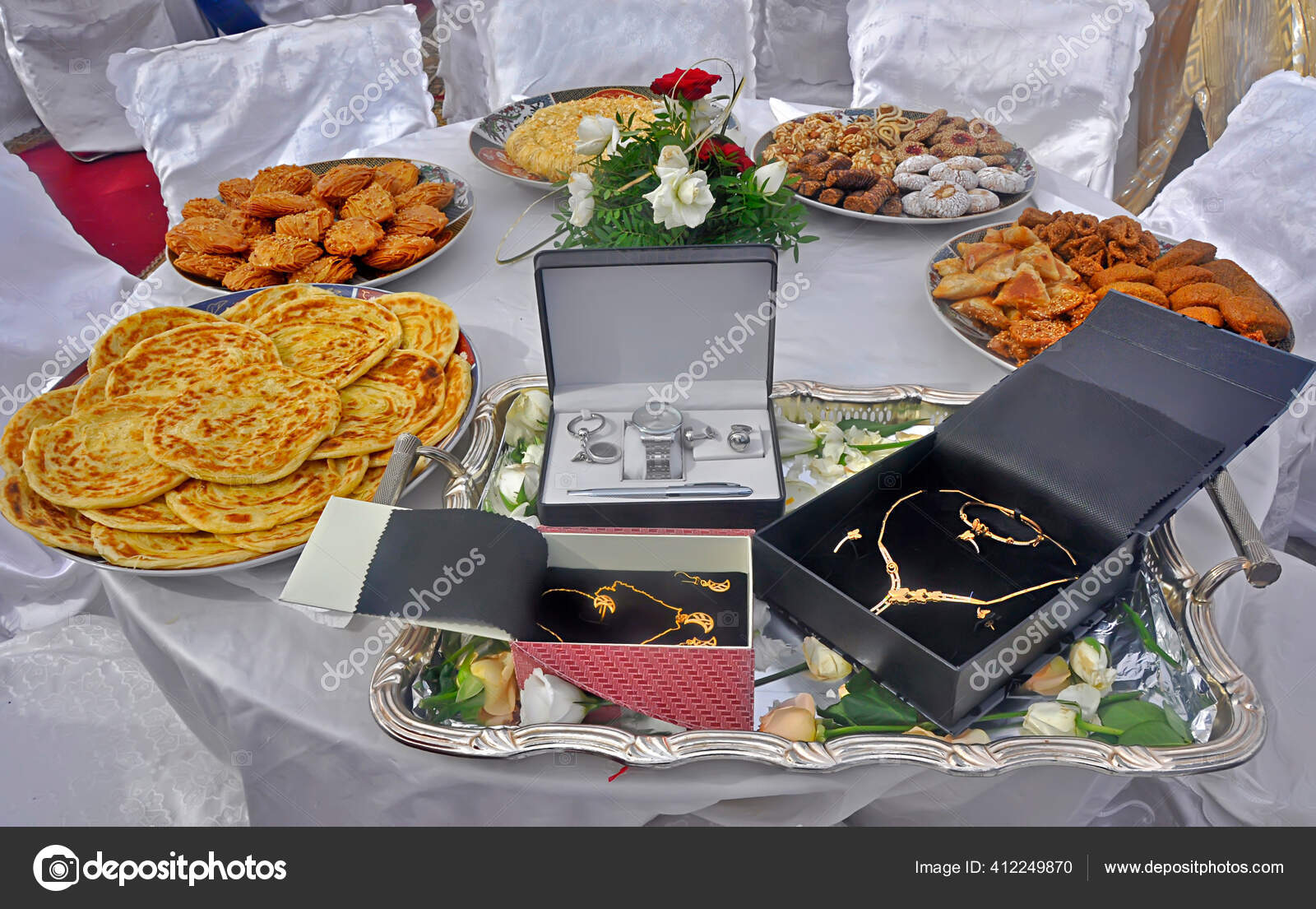 Dulces Tradicionales Marroquíes Del Ramadán Stand Del Mercado Tánger ...