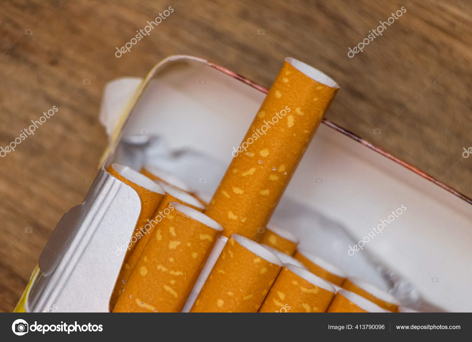 Closeup View Pack Cigarettes — Stock Photo © erik3804 #413790096