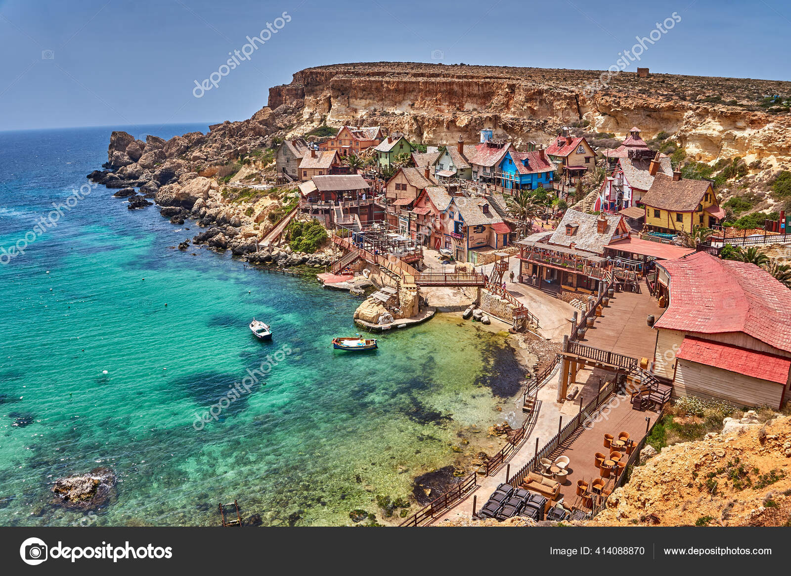 Beautiful Scenery Popeye Village Also Known Sweethaven Village Purpose ...
