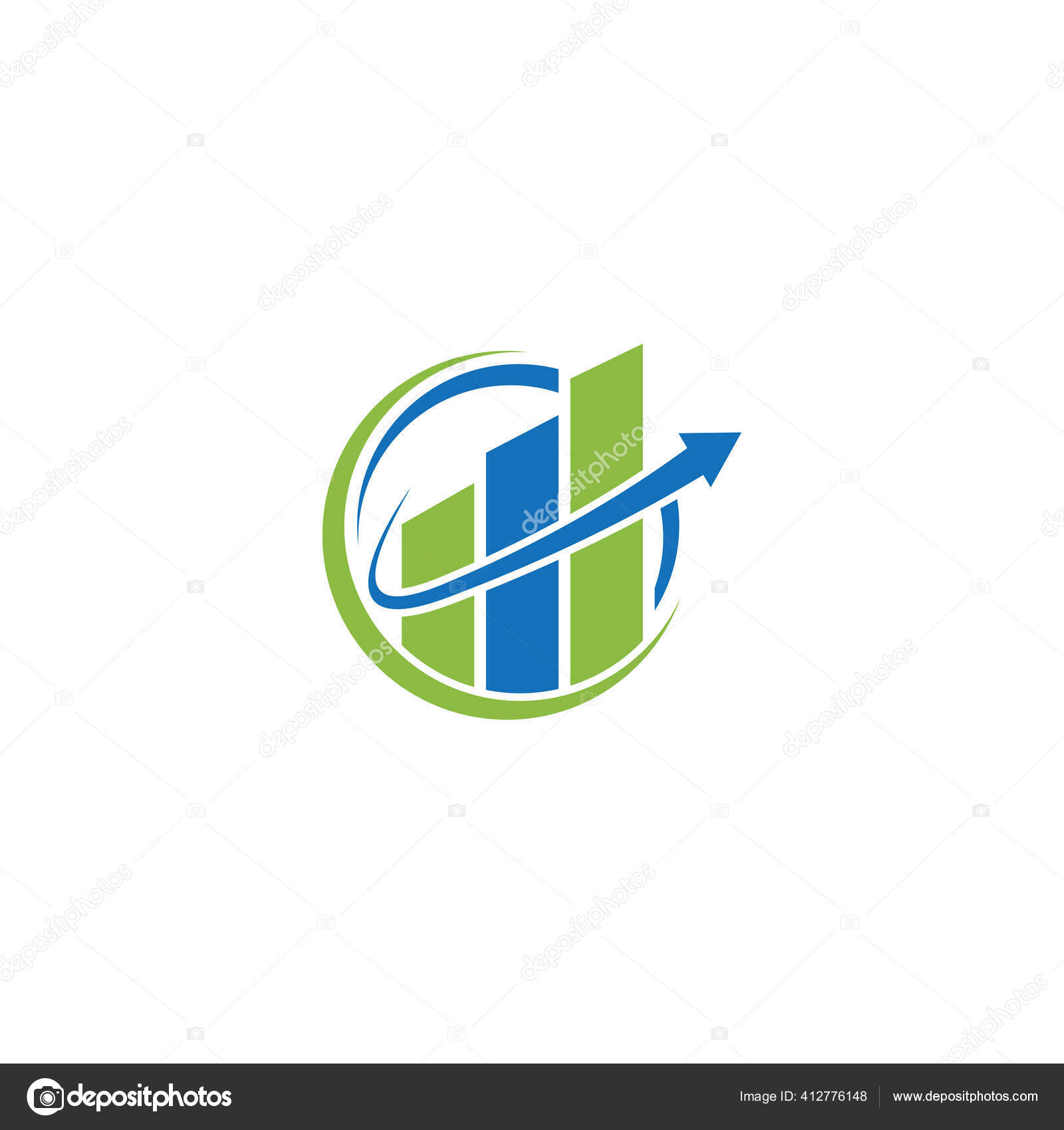 Financial Advisors Logo Design Template Vector Icon Stock Vector Image ...