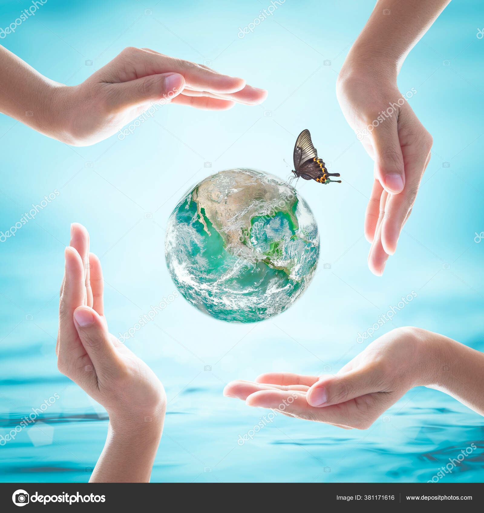 World Ocean Day Environment Protection Csr Campaign Concept Elements ...