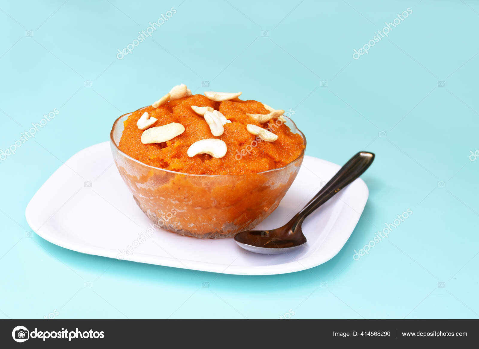 Indian Traditional Sweet Plain Semolinasuji Halwa Also Known Sweet Rava ...