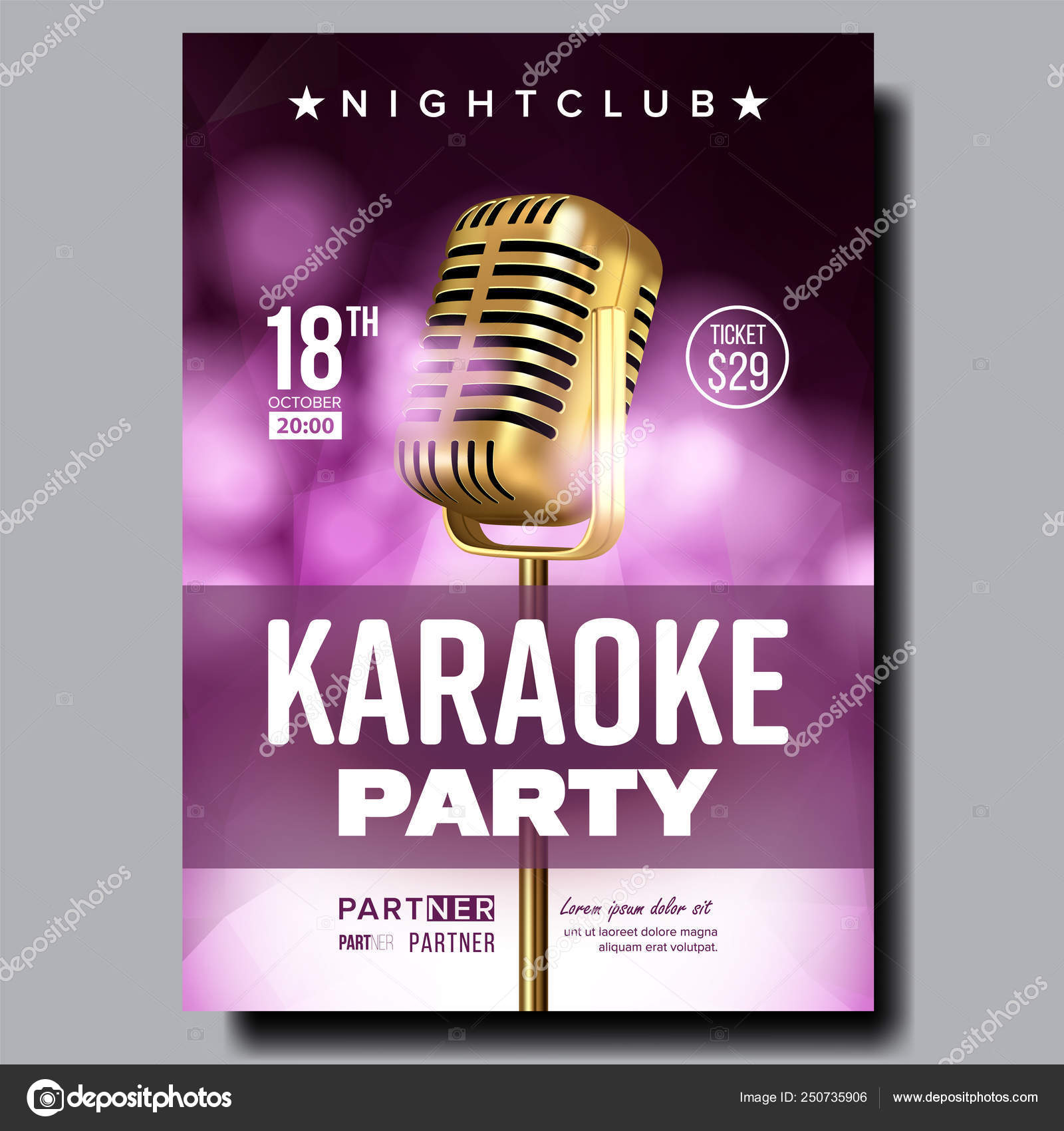 Karaoke Poster Background