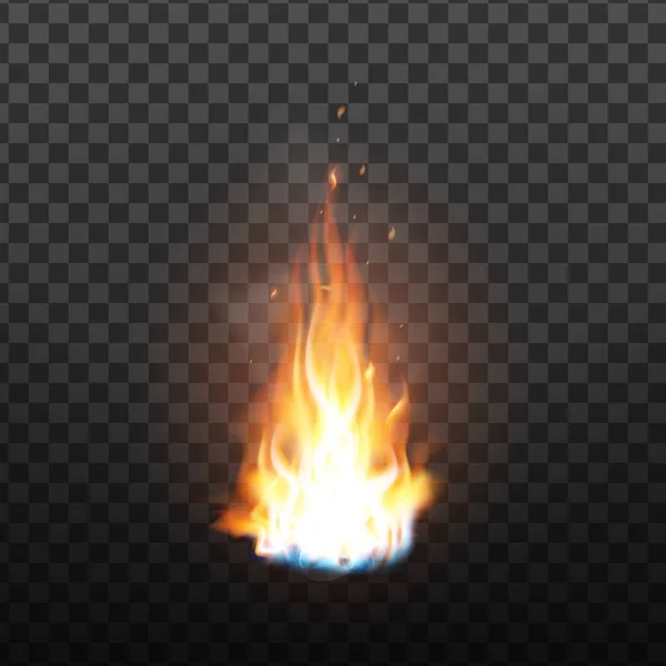 Animation Burning Fire With Sparks Effect Vector - Stock Image - Everypixel