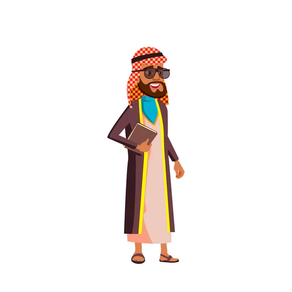 Arab, Muslim Old Man Poses Set Vector. Elderly People. Senior Person ...