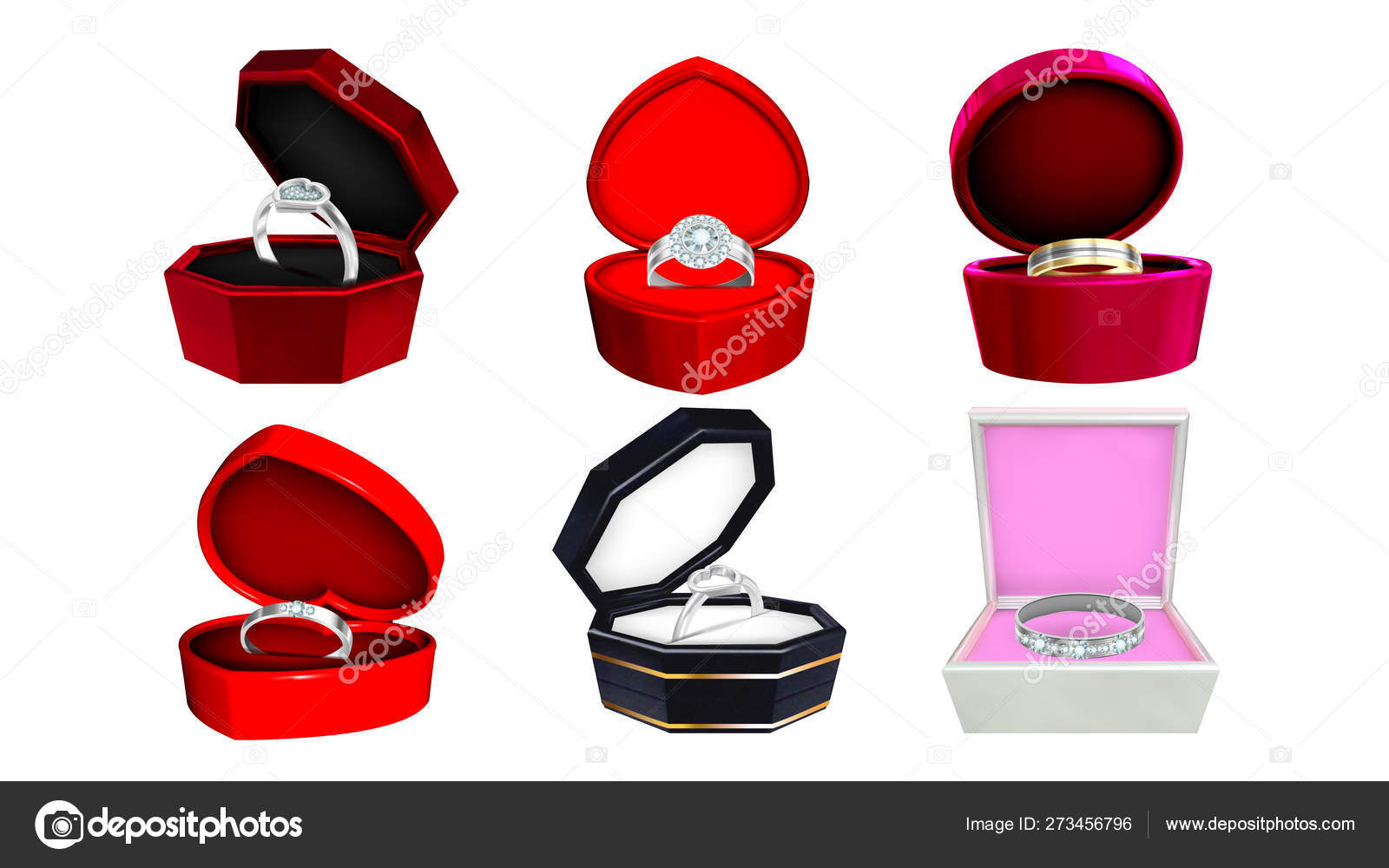 Different Bright Silver Metallic Rings Set Vector Stock Vector Image by ...