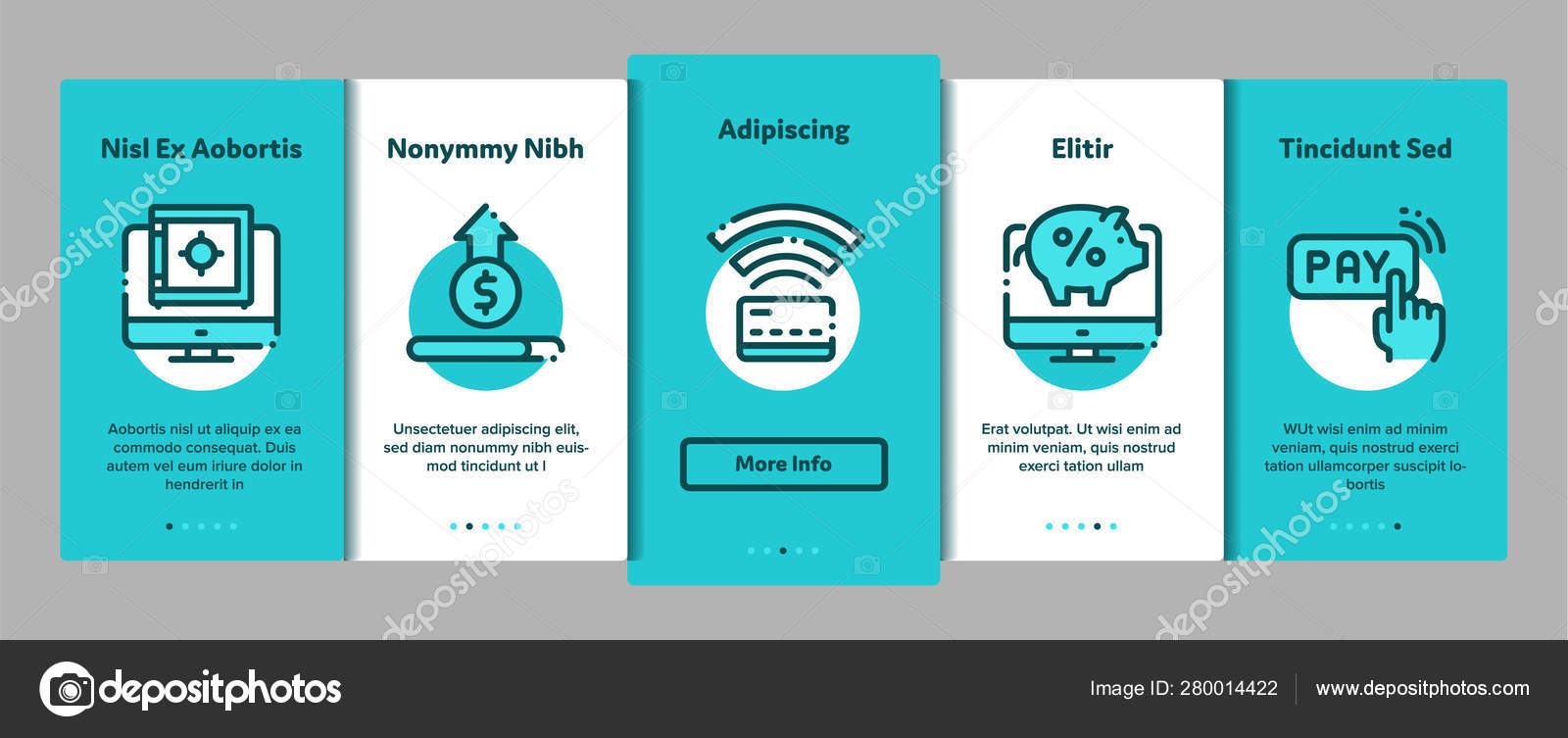 Online Transactions Vector Onboarding Stock Vector Image by ...