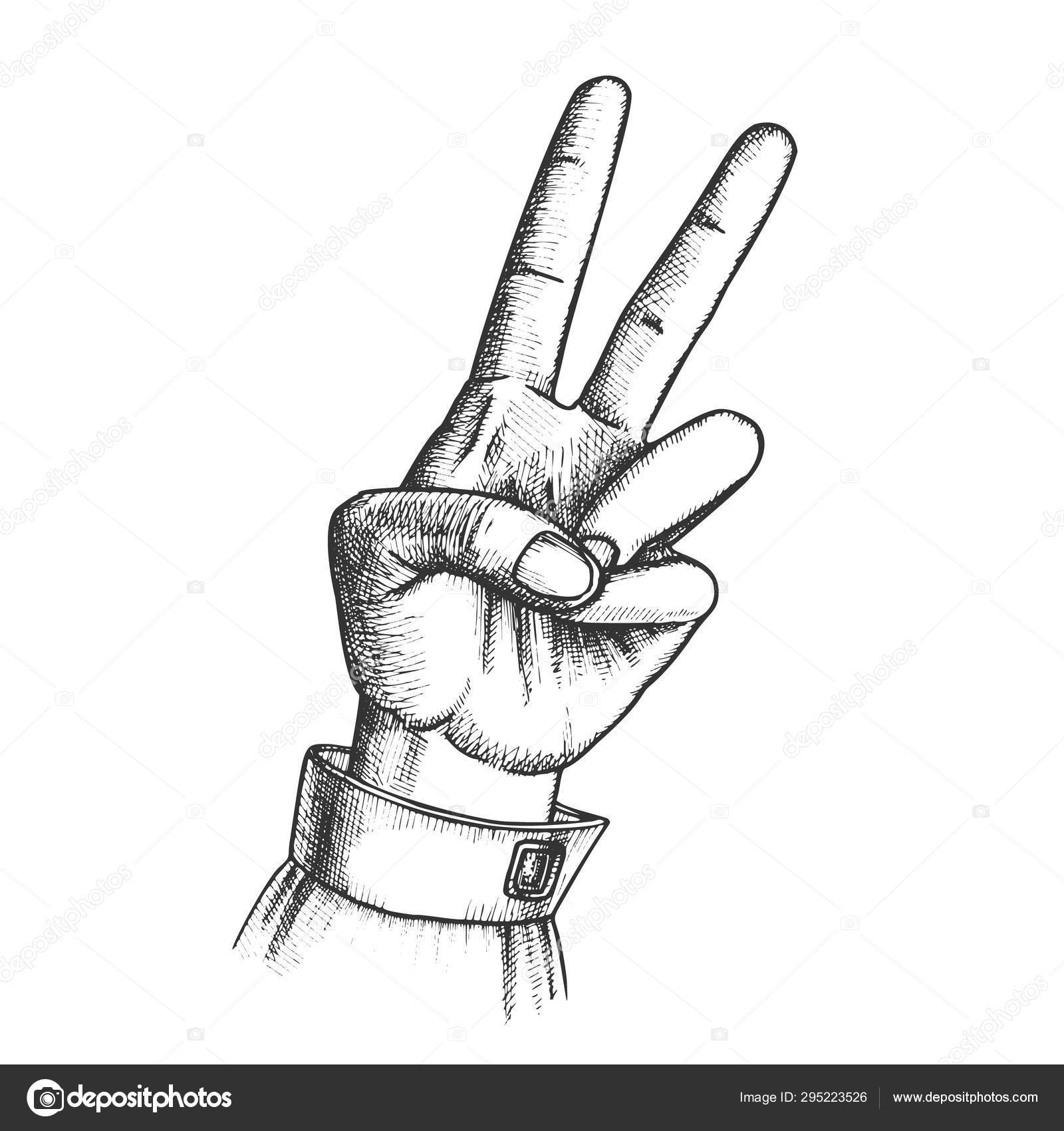 Peace Symbol With Fingers