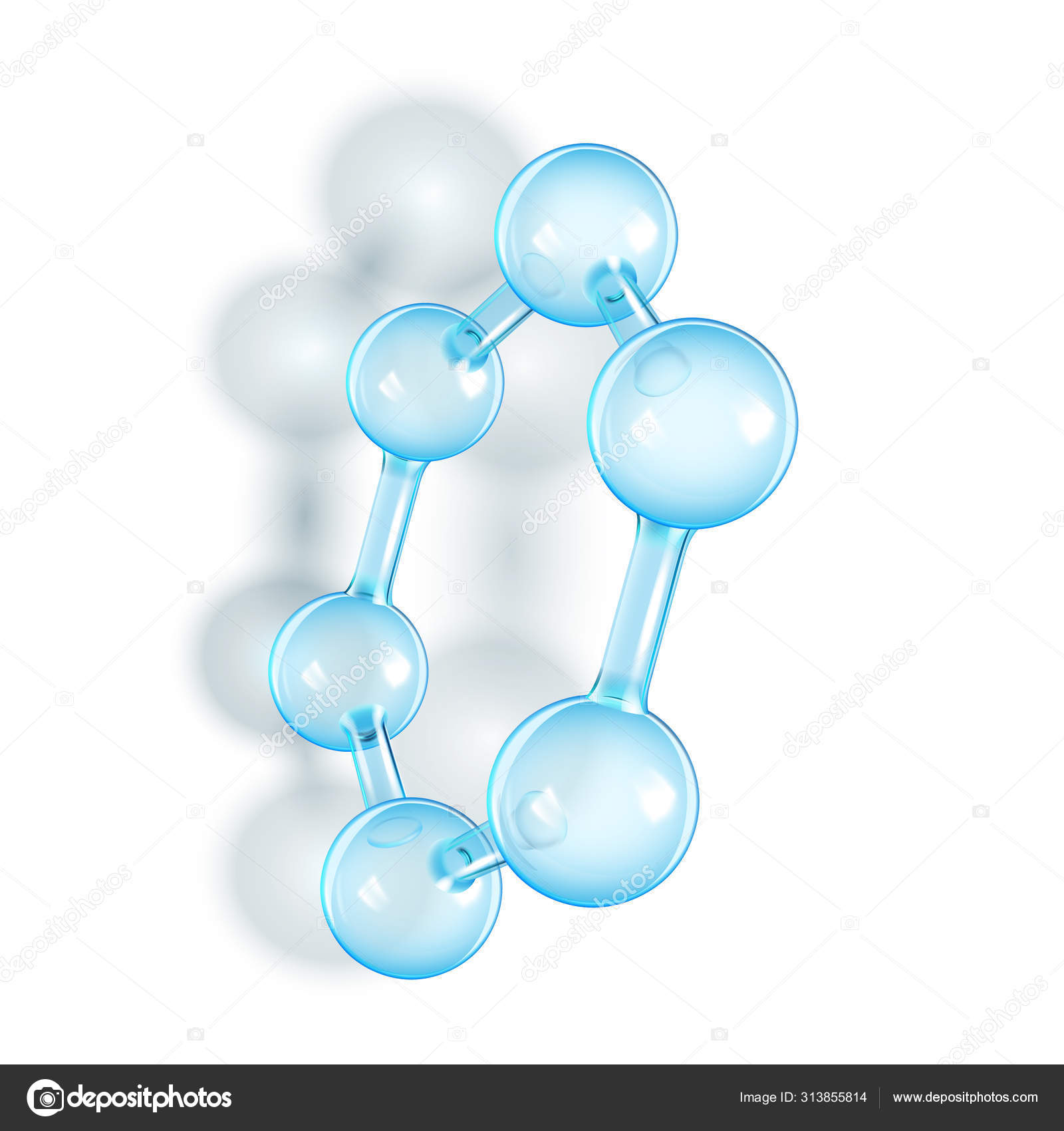 Spherical Rod Molecule Chemistry Model Vector Stock Vector Image by ...