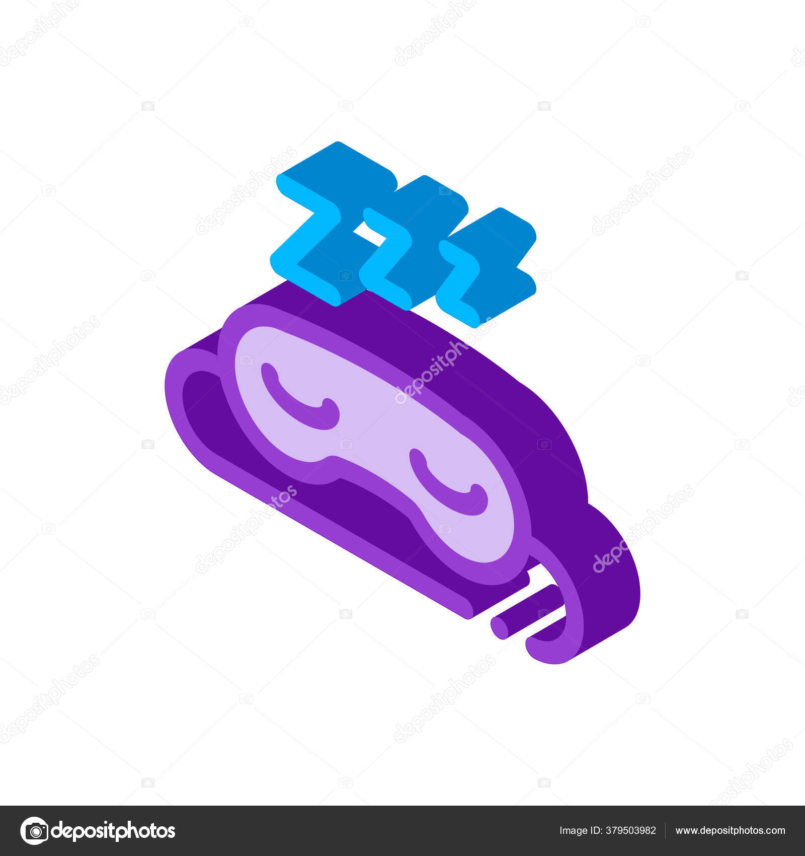 Night Sleep Eyes Mask Icon Vector Isometric Night Sleep Eyes Stock ...