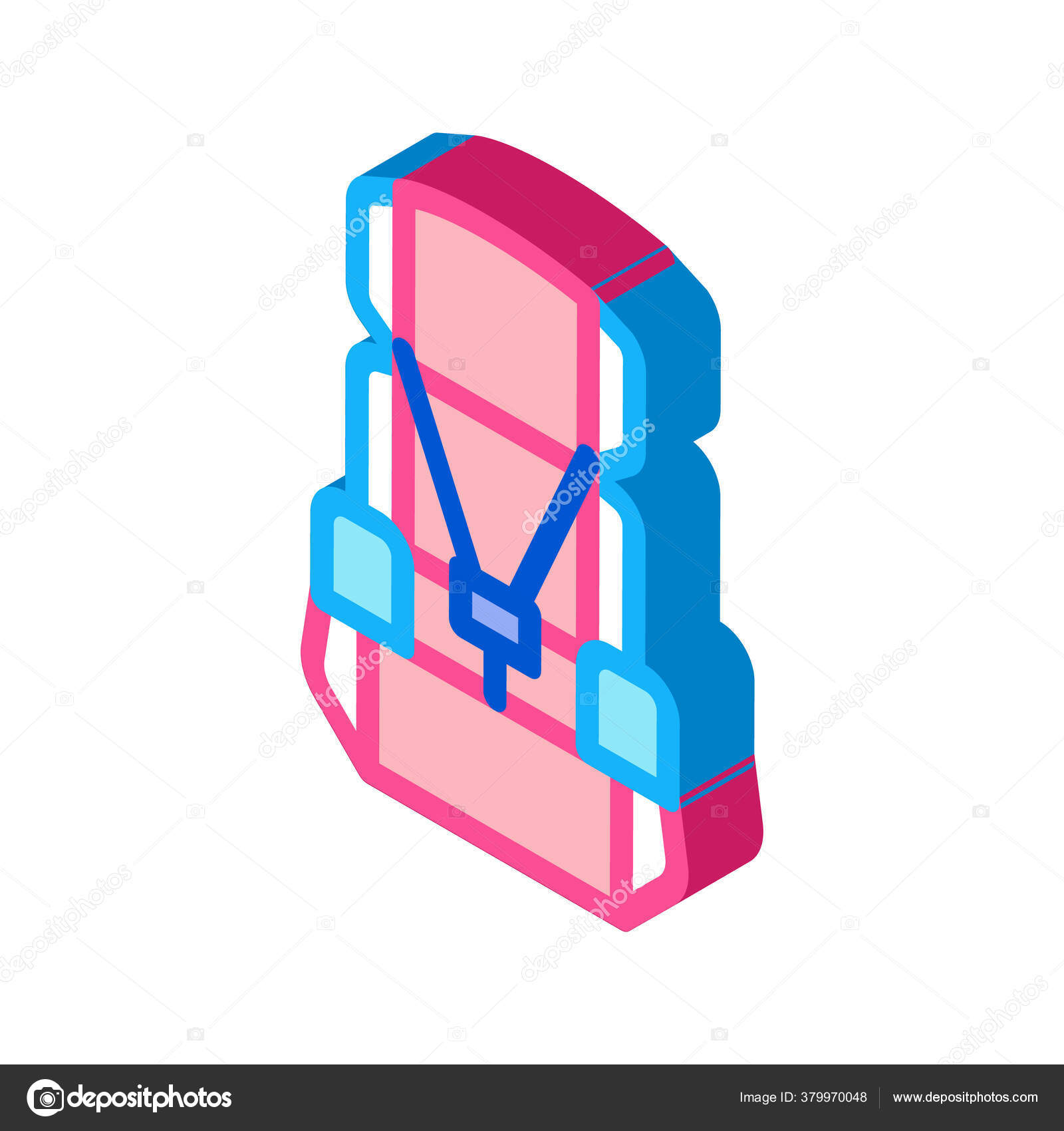 Child Seat Chair Icon Vector Isometric Child Seat Chair Sign Stock ...