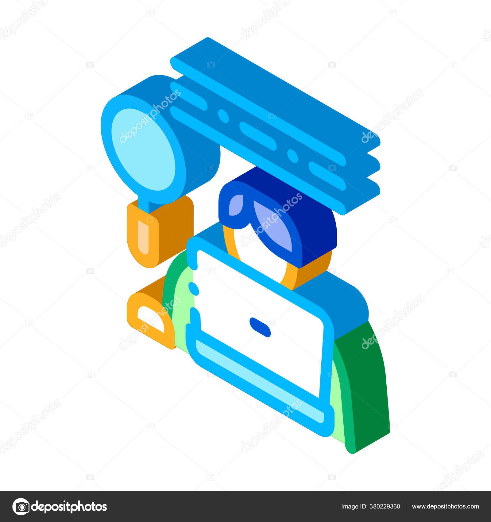 Human Research Icon Vector Isometric Human Research Sign Color Isolated ...