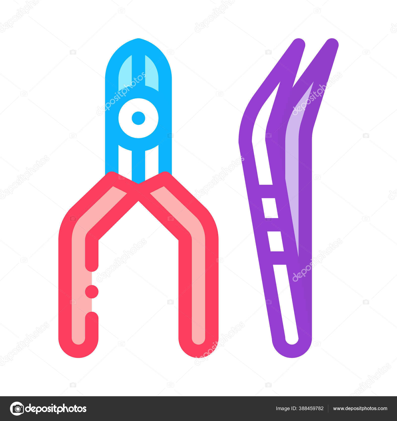 Watch repair equipment icon vector outline illustration Stock Vector by ...