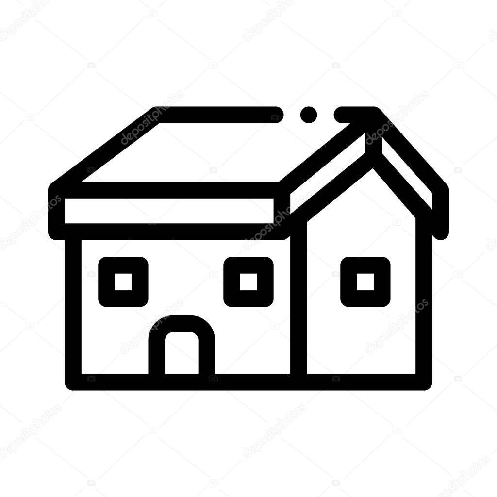 construcci n de vector icono de techo fijo. edificio se al de techo fijo. ilustraci n de s mbolo ...