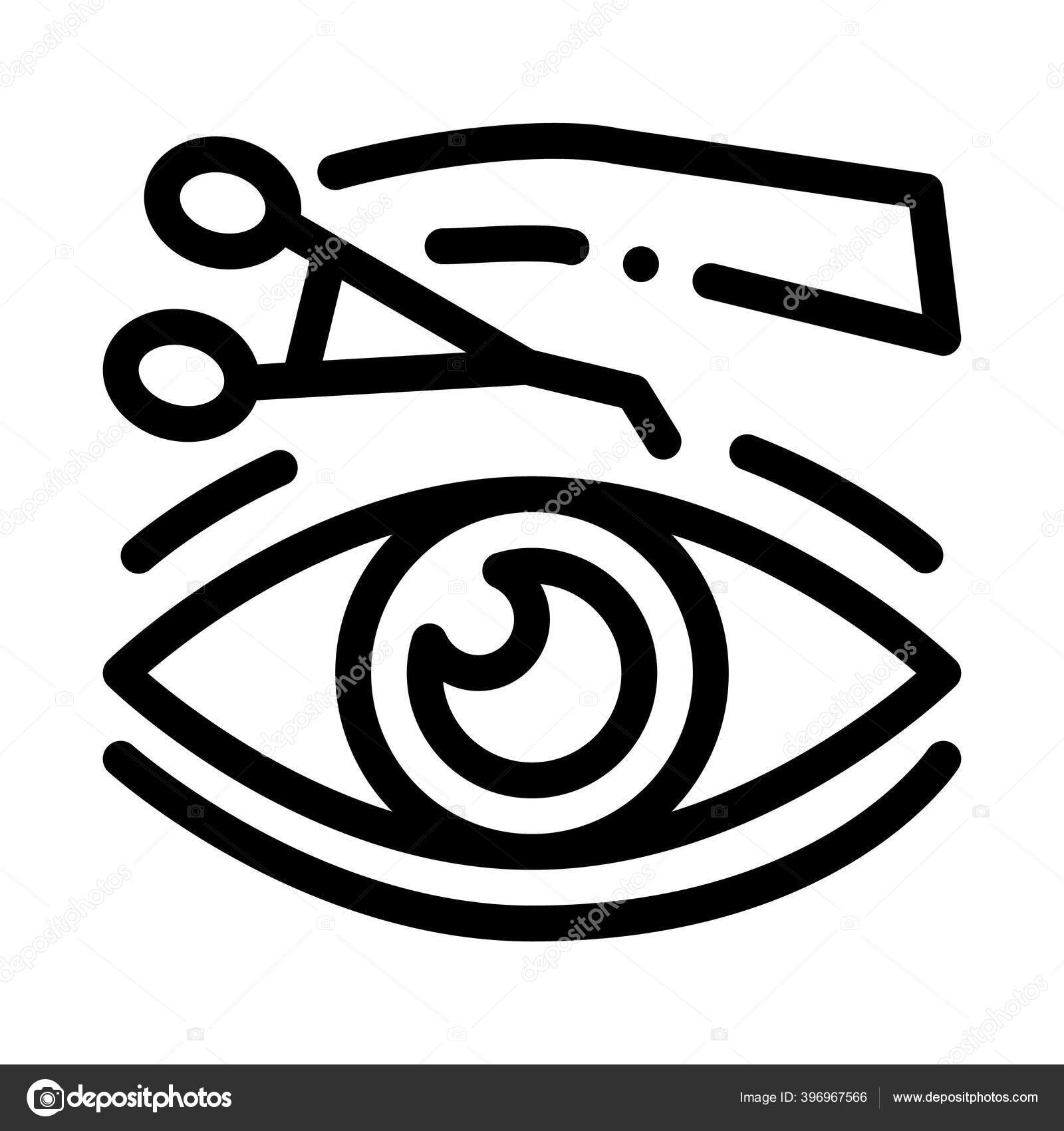 Eyelid Surgery Tool Icon Vector Eyelid Surgery Tool Sign Isolated Stock ...