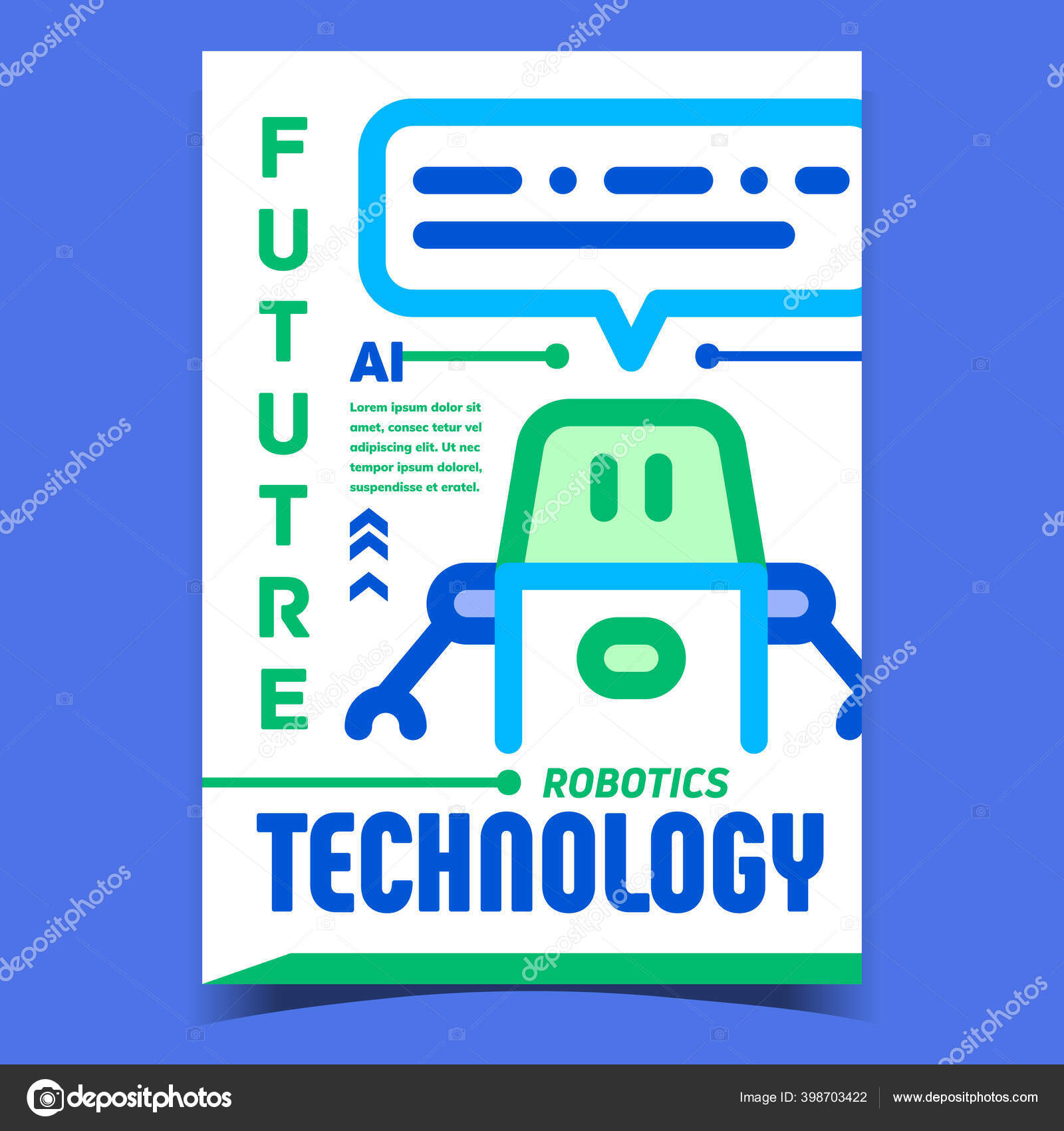 Robotics Technology Advertising Poster Vector Artificial Intelligence ...
