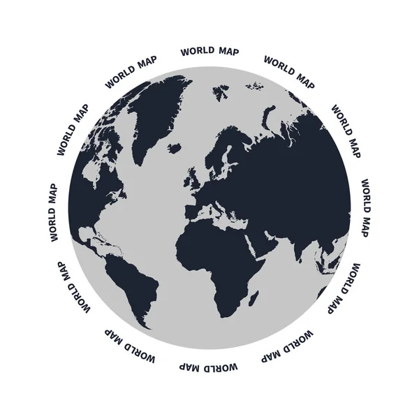 World map circle imágenes de stock de arte vectorial | Depositphotos