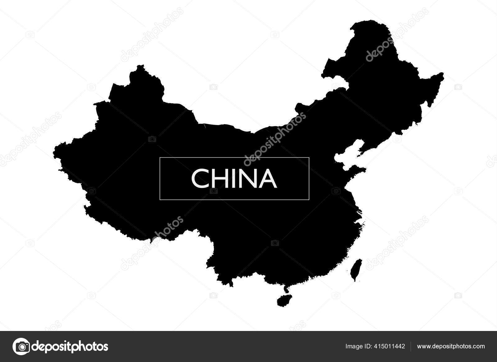 Peta China Ilustrasi Vektor Stok Vektor Stok oleh ©VovkAlona 415011442