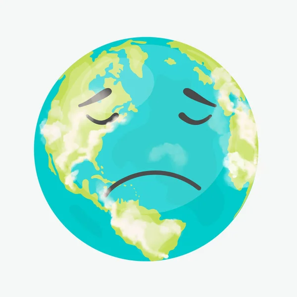 Sad Earth Face